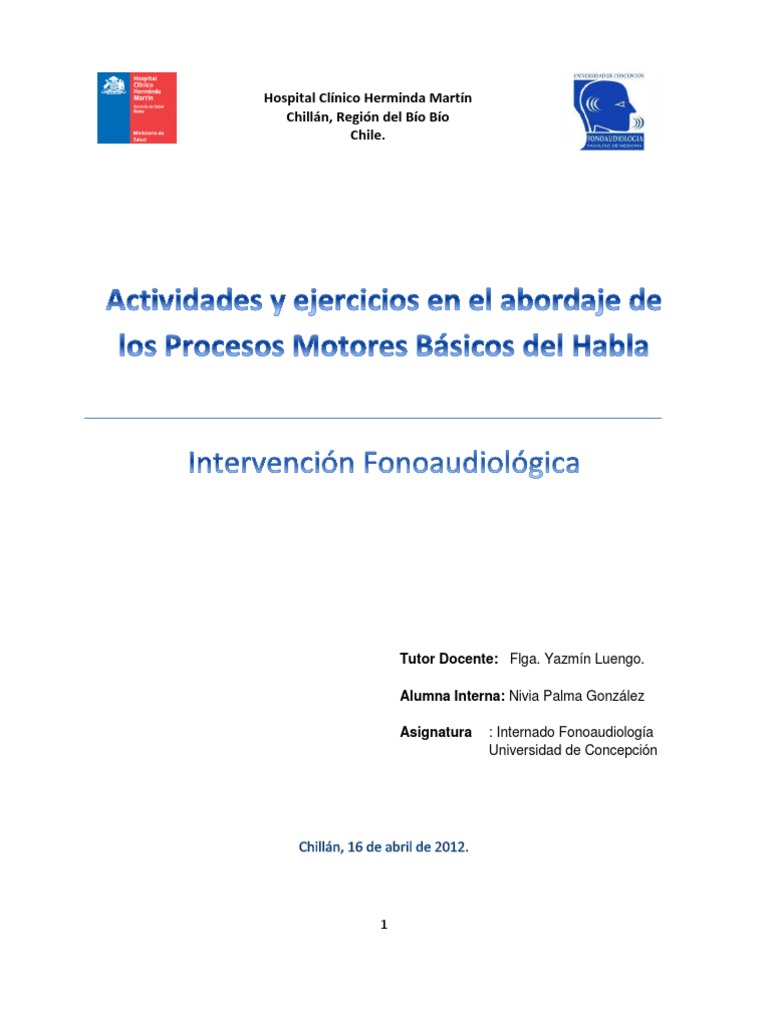 Ejercicios Aplicados en Disartrias 2 (Orientado Al Paciente ...