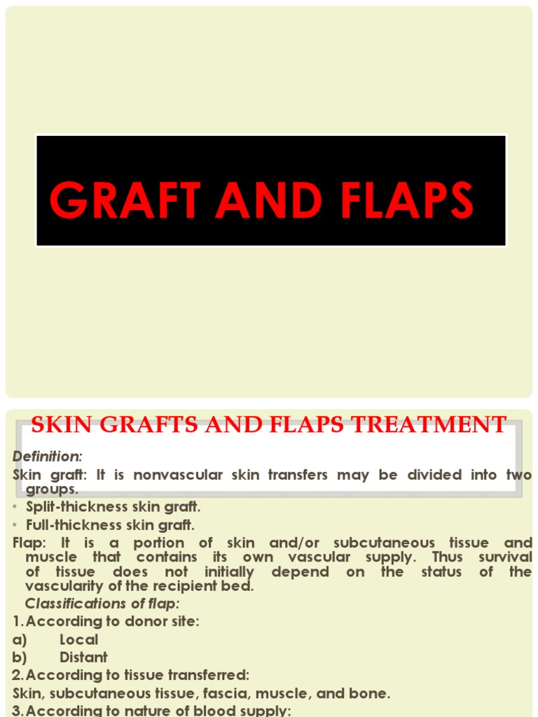 Skin Grafts and Flaps Overview | PDF | Wound | Wound Healing