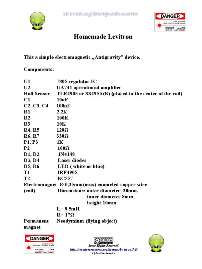 DIY Electromagnetic Levitron Guide | PDF