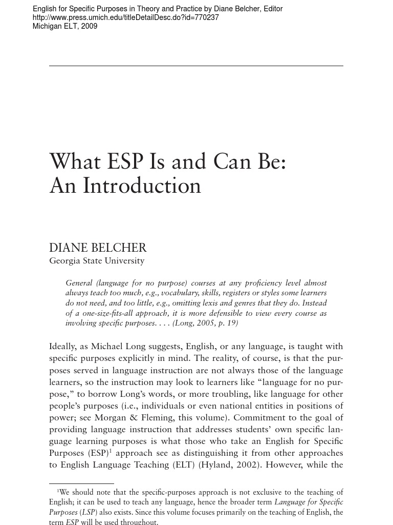 What ESP Is and Can Be: An Introduction: Diane Belcher | PDF | Expert ...