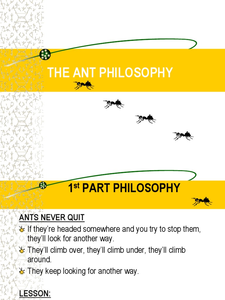 Ant Philosophy | PDF