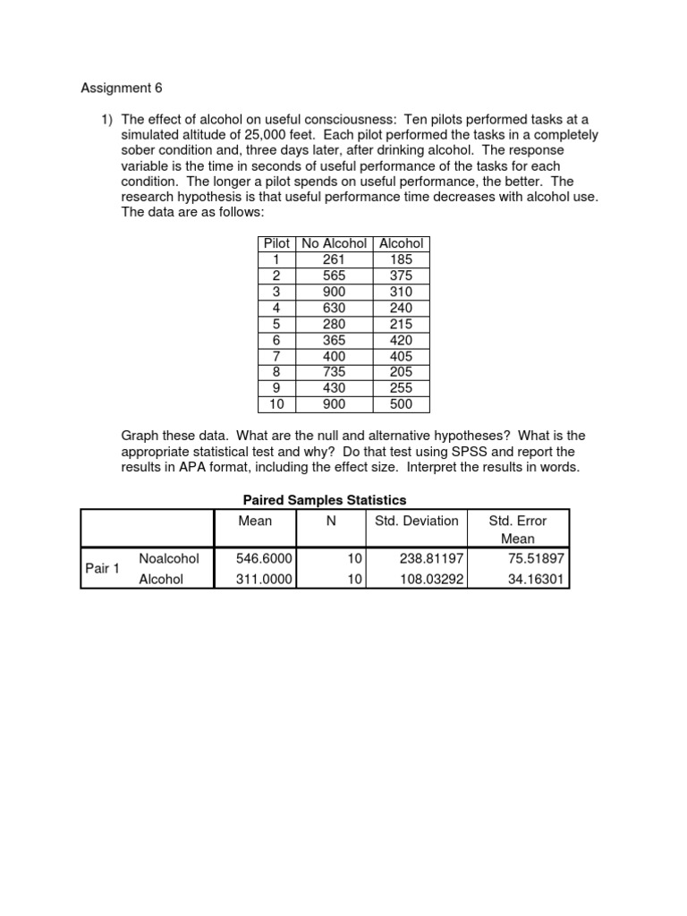 Paired Samples Statistics | PDF | Statistical Hypothesis Testing | Null ...