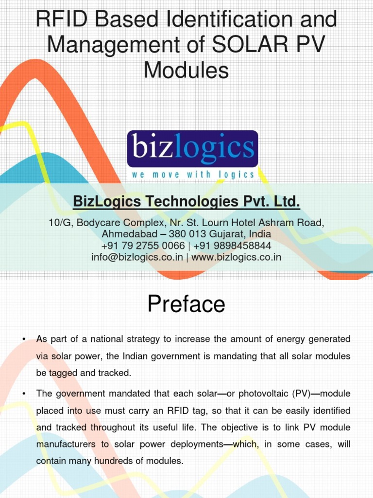 RFID Based Identification and Management of SOLAR PV Modules | PDF ...