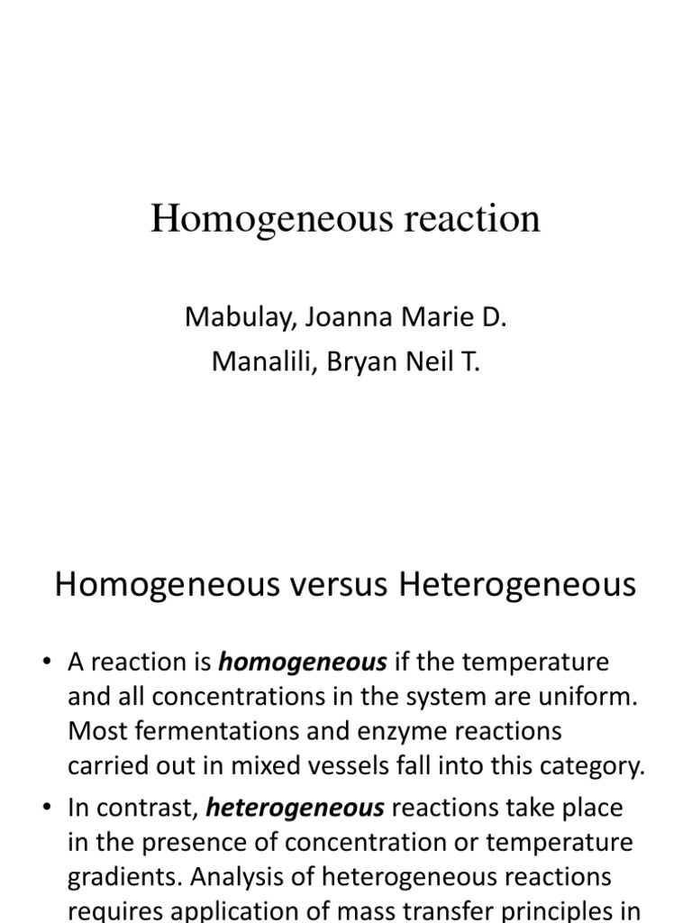 Chapter 11-Homogeneous Reaction | Enzyme Kinetics | Chemical Reactions