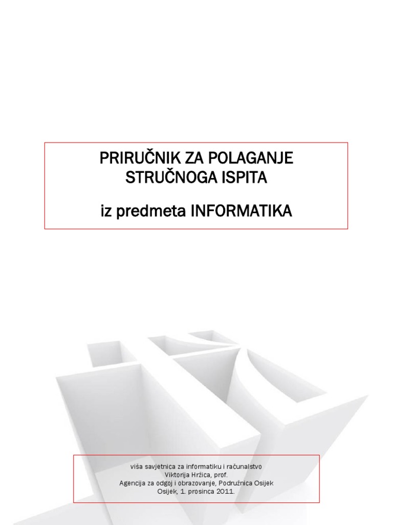 Prirucnik Za Polaganje Strucnog Ispita - Ver3 - 30 11 2011 | PDF