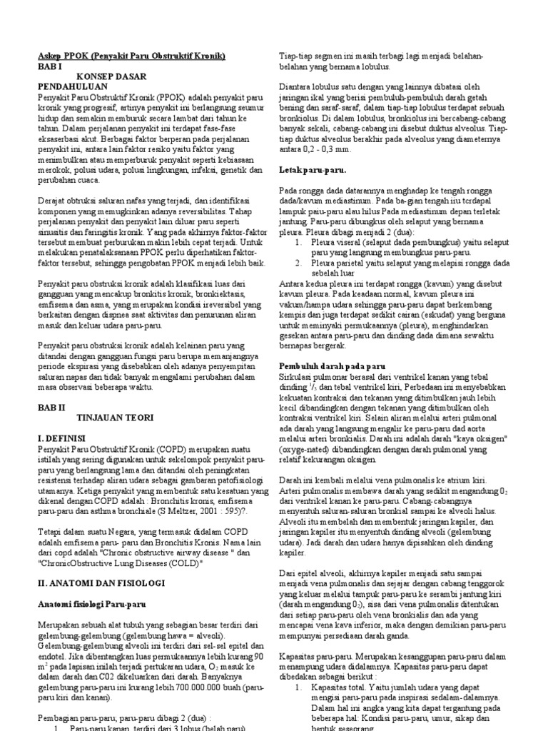 Askep PPOK | PDF