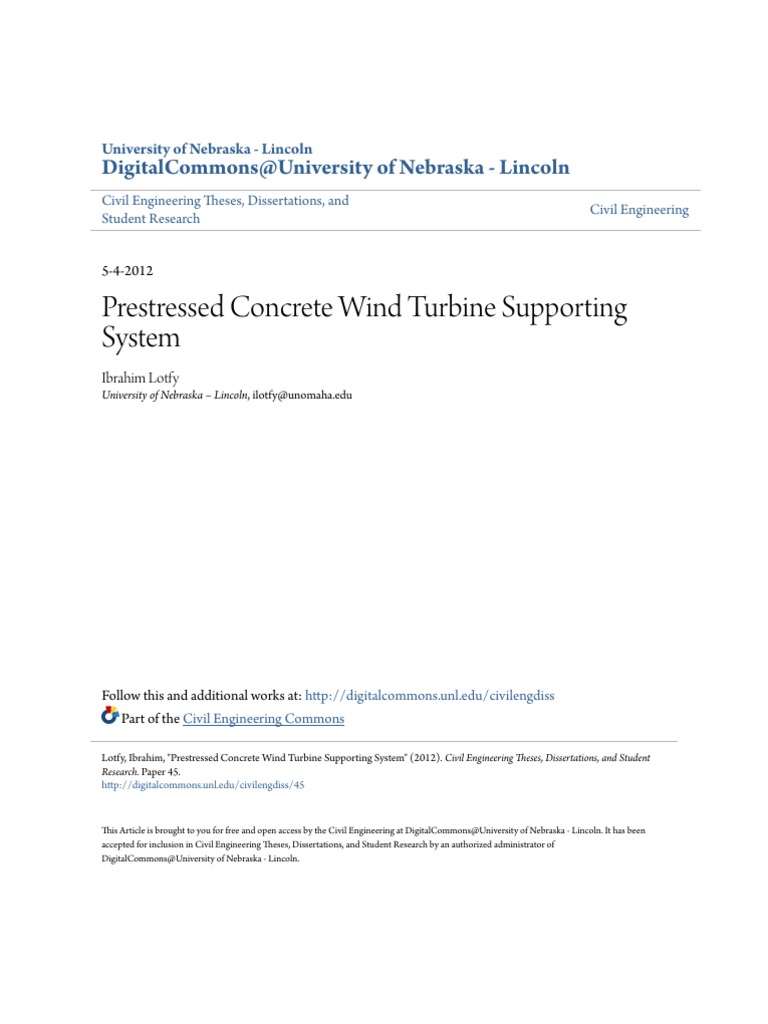 Precast Concrete for Wind Turbine Support | PDF | Wind Power | Wind Turbine