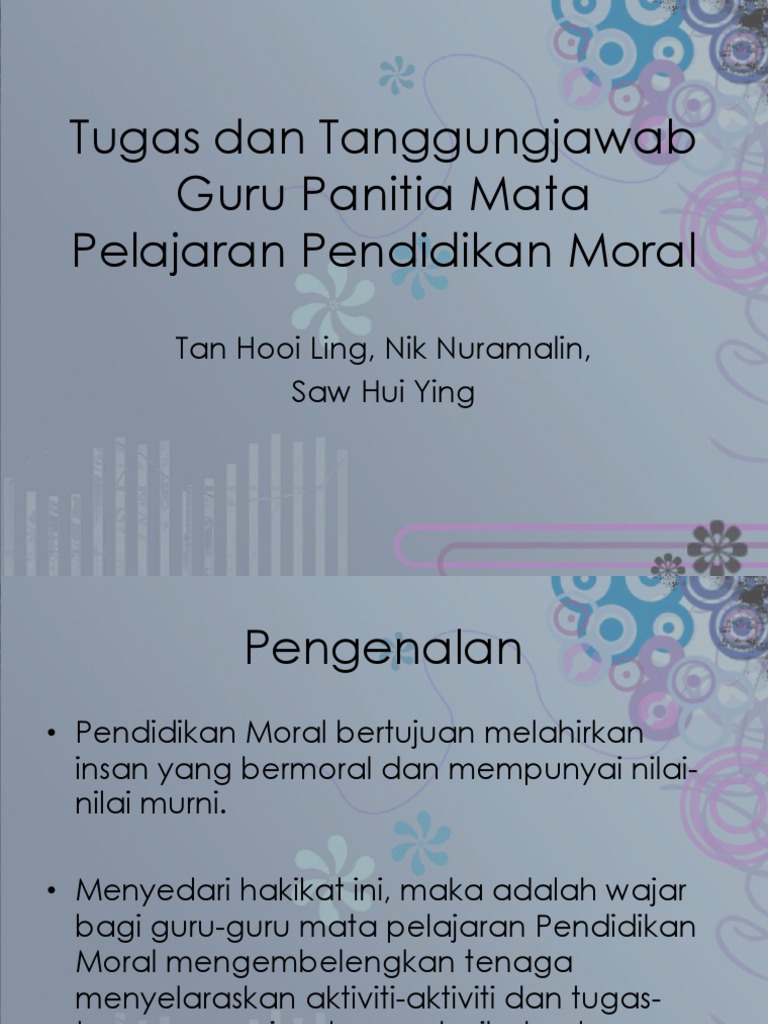 Peranan Ketua Panitia Pendidikan Moral | PDF