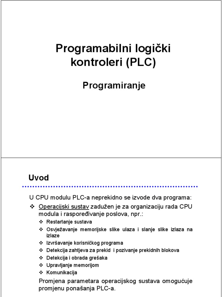 PLC Programiranje | PDF