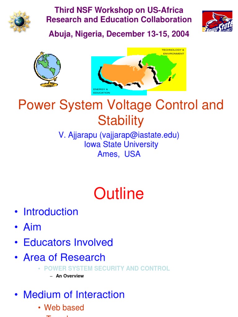 Power System Voltage Control and Stability | PDF | Simulation | Optimal ...
