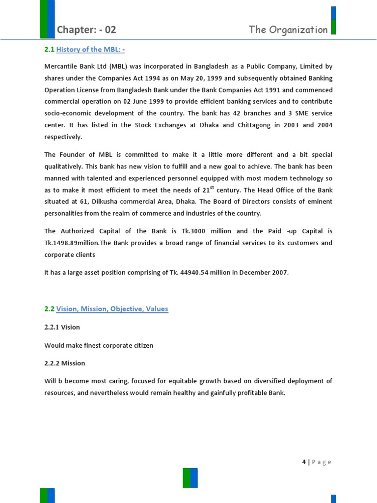 Chapter: - 02: History of The MBL | PDF | Credit (Finance) | Cheque