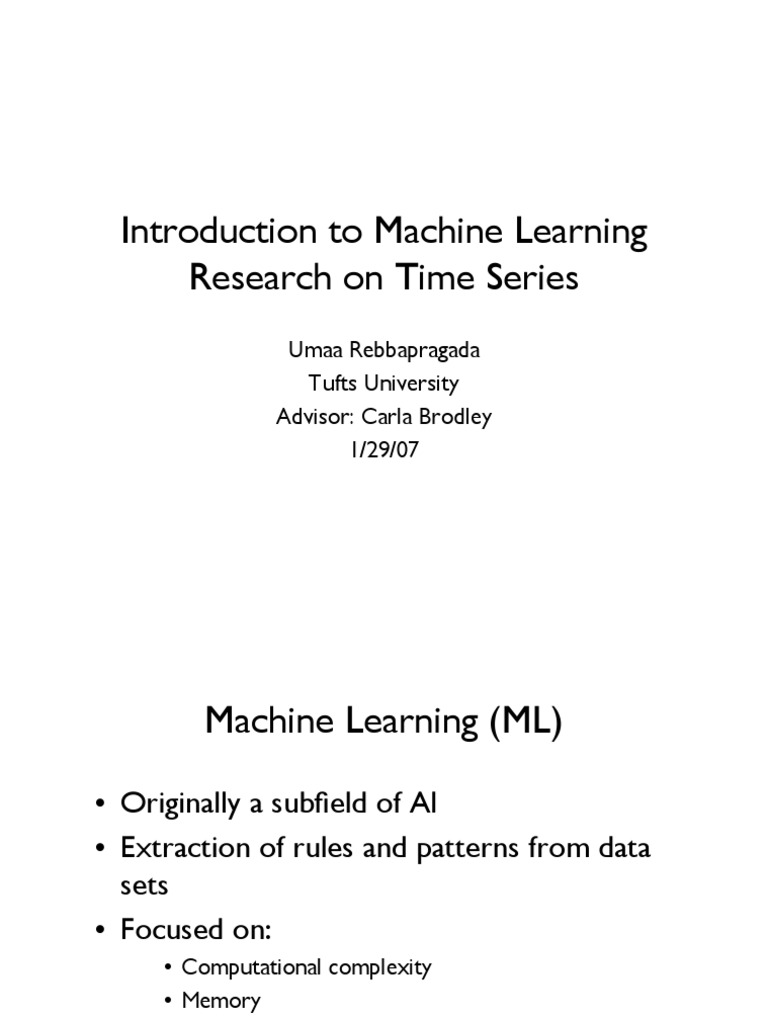 Machine Learning Techniques for Time Series Analysis and Similarity ...
