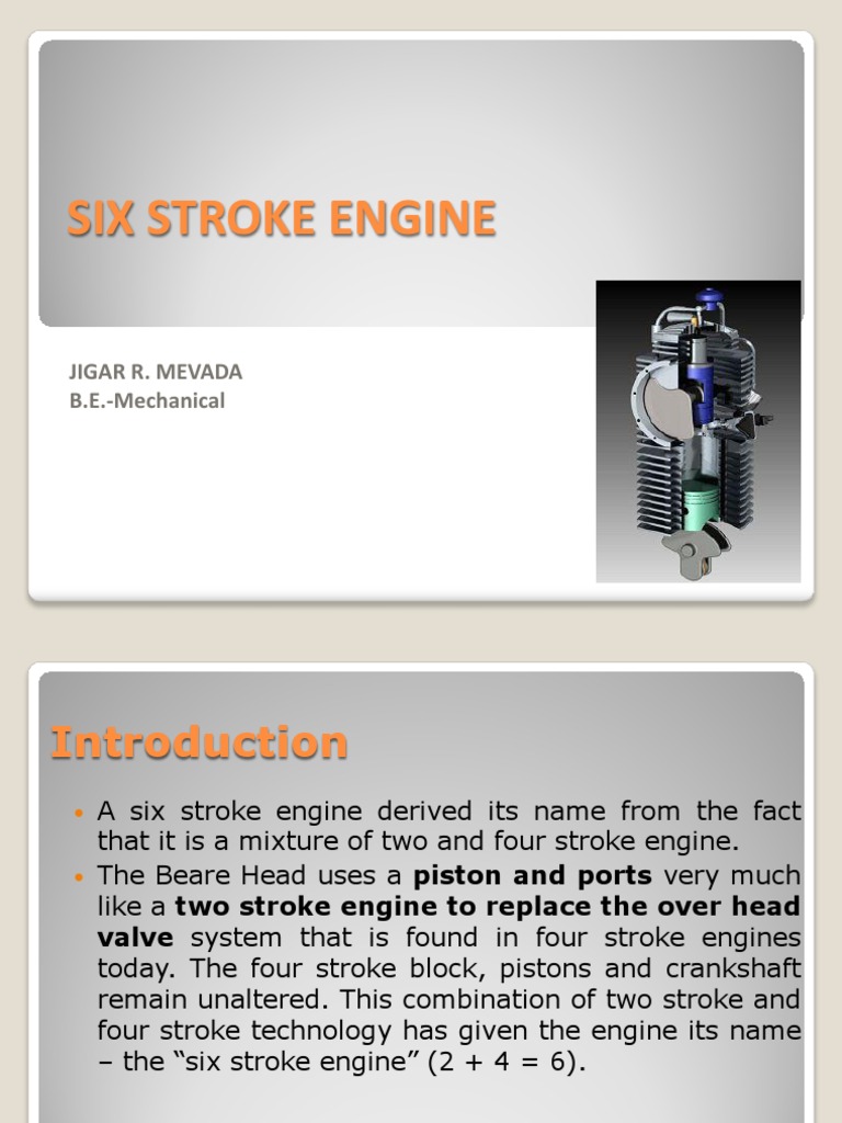 Six Stroke Engine | PDF | Internal Combustion Engine | Piston
