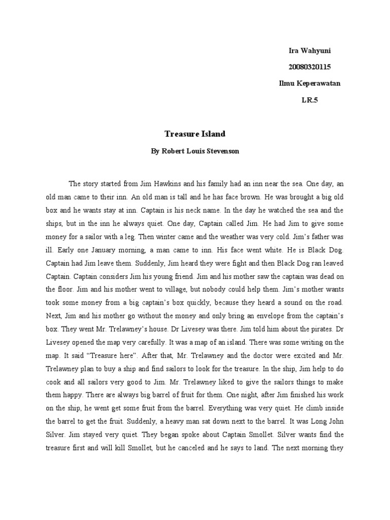 Treasure Island Summary and Analysis | PDF | Mystery, Thriller & Crime ...