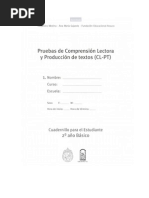 Cuadernillo CLPT 7° Basico | PDF | Comprensión lectora | Oración (Lingüística)