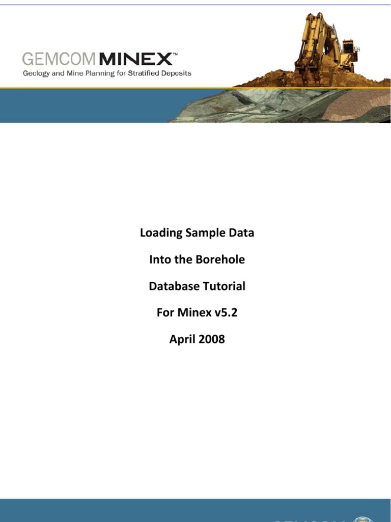 Loading Sample Data Into The Borehole Database | PDF | Comma Separated Values | Databases