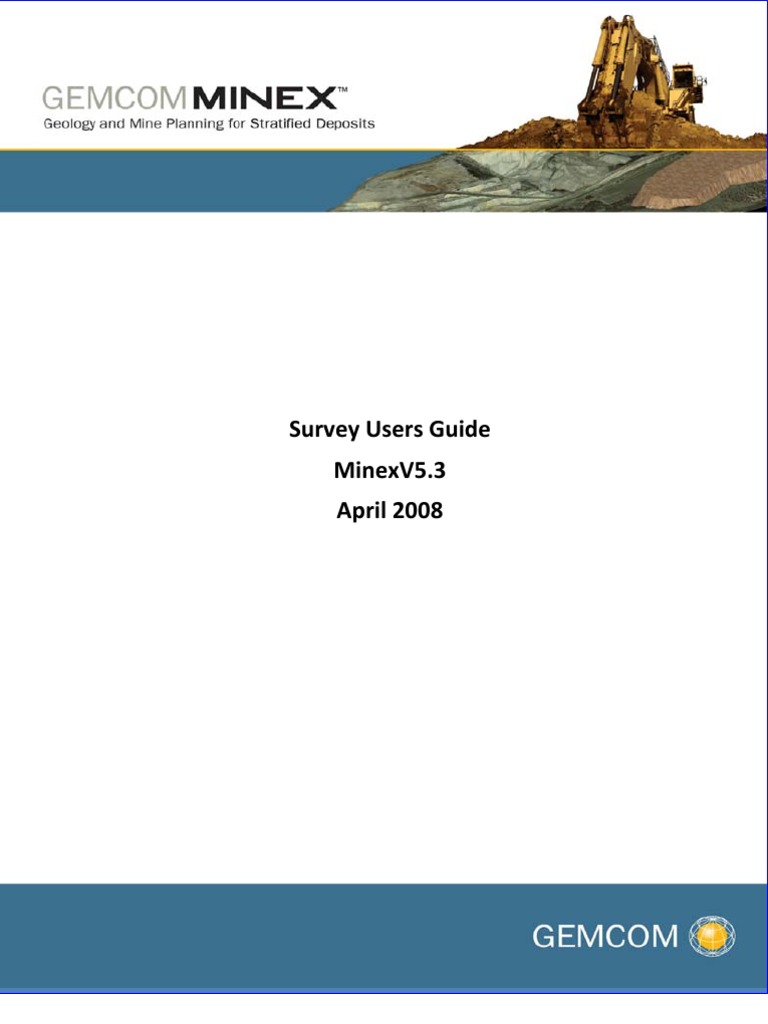 Introduction to the MINEX5 Survey Software: Getting Started with Exploring Data Files and ...