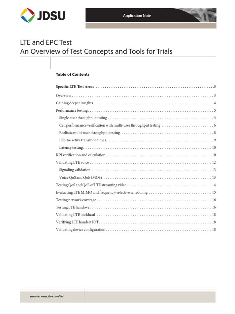 Lte and Epc Test | PDF