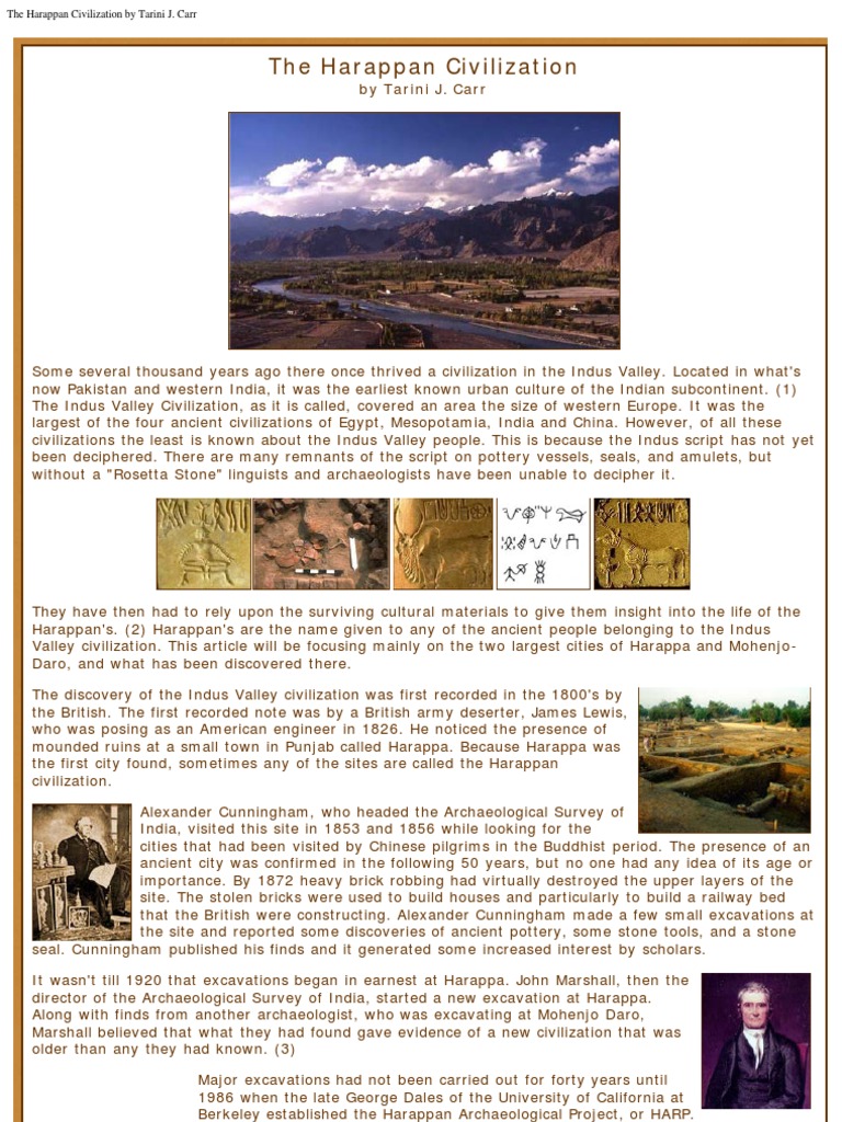 The Harappan Civilization | PDF | Archaeology