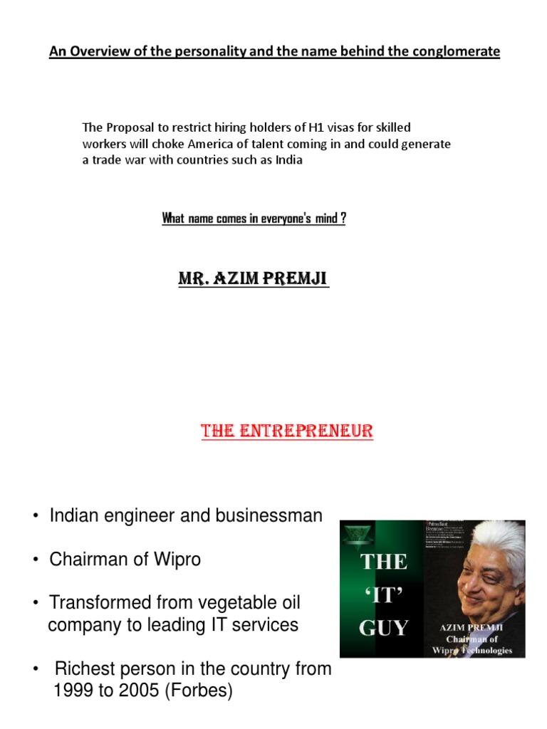 Azim Premji's leadership transformed Wipro into an IT giant | PDF | Business | Business (General)