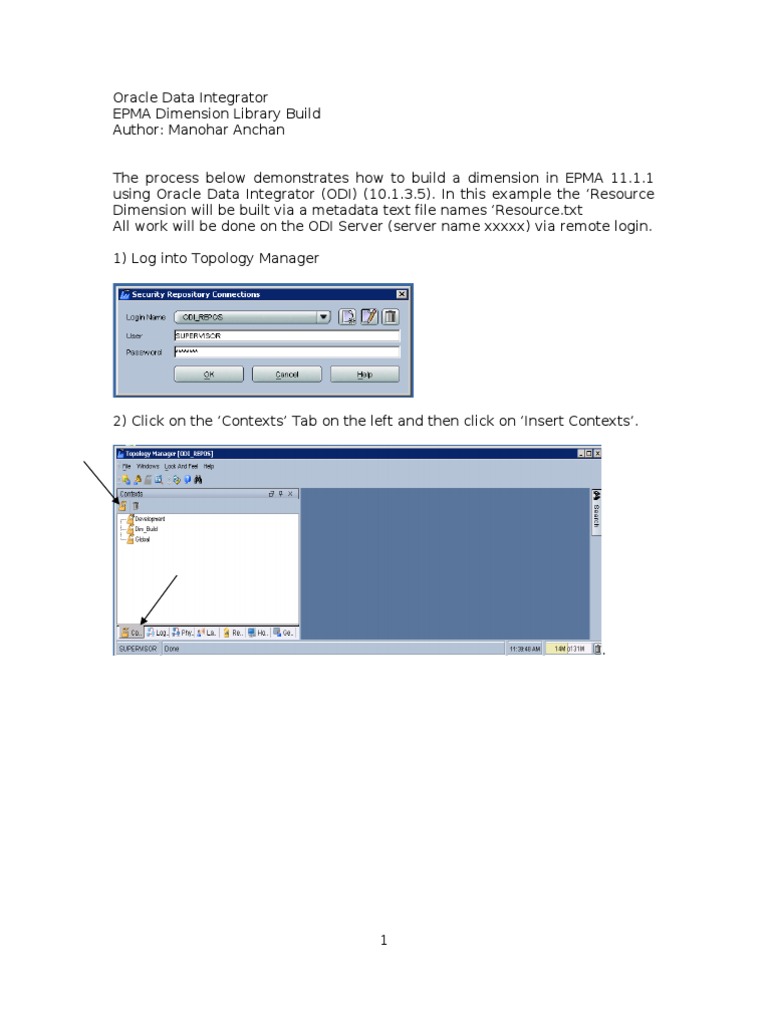 Hyperion Planning EPMA Application Dimension Build Using ODI | PDF | Oracle Database | Text File