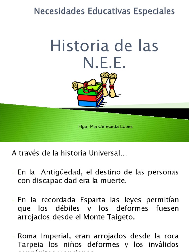 Clase 1 Historia de Las NEE | PDF | Educación especial | Invalidez