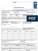 IOM Personal History Form | PDF | Arrest | Identity Document