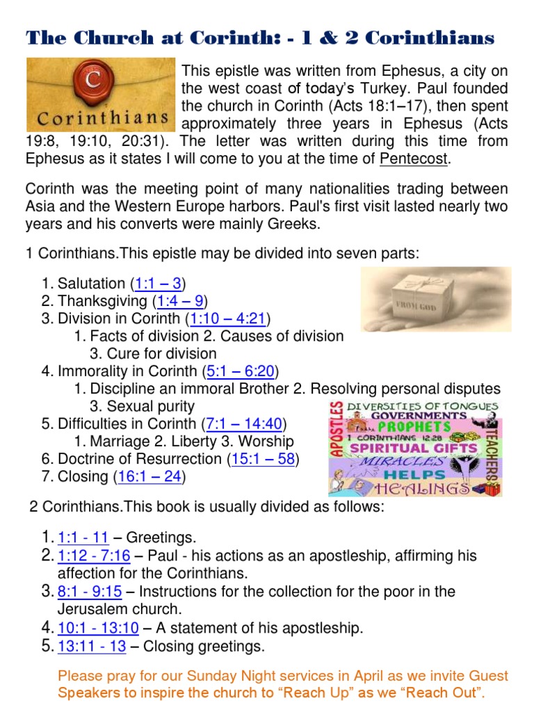 Reading Plan Corinthians | PDF | Religion & Spirituality