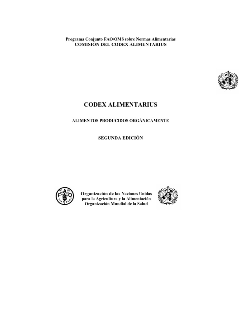 Codex Alimentario | PDF | Salud y bienestar | Tecnología