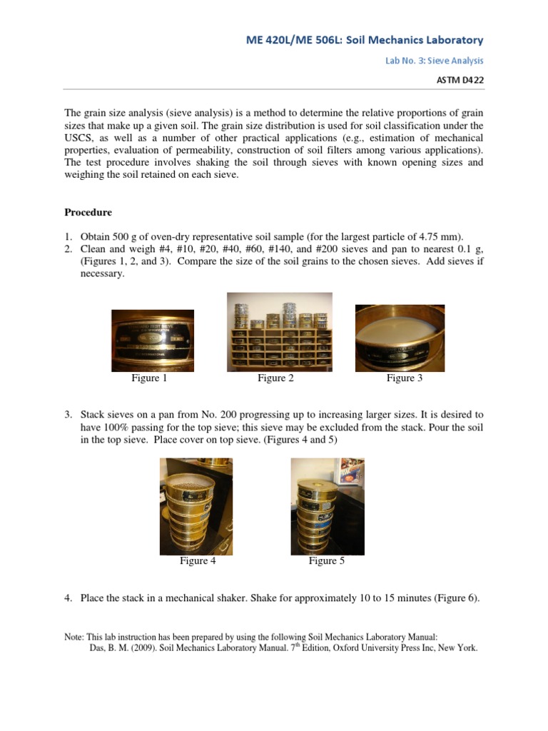 Sieve Analysis | PDF | Soil Mechanics | Nature