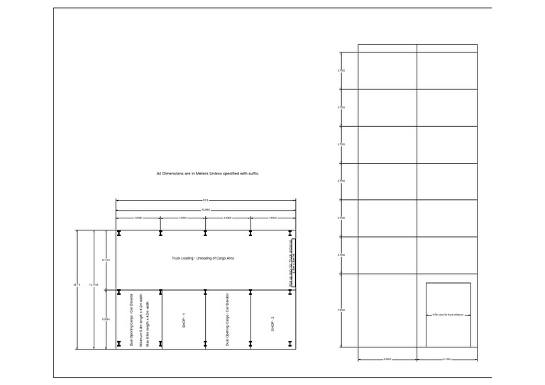 All Dimensions Are in Meters Unless Specified With Suffix.: Truck ...