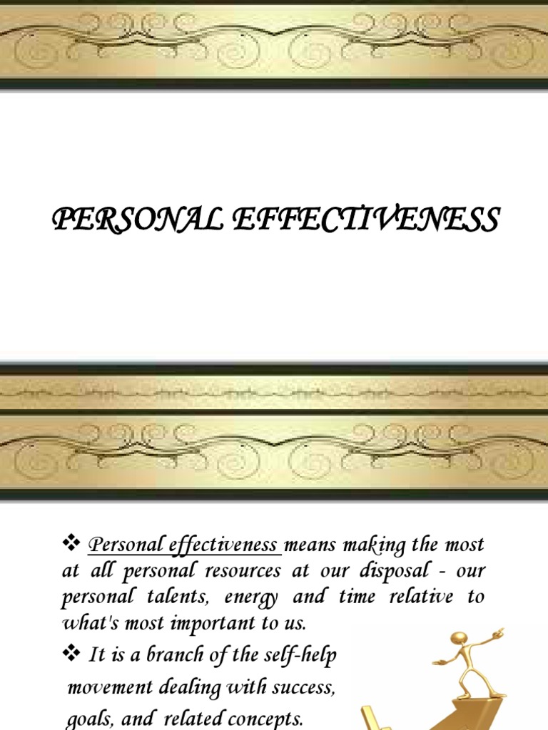 Enhancing Personal Effectiveness Skills | PDF
