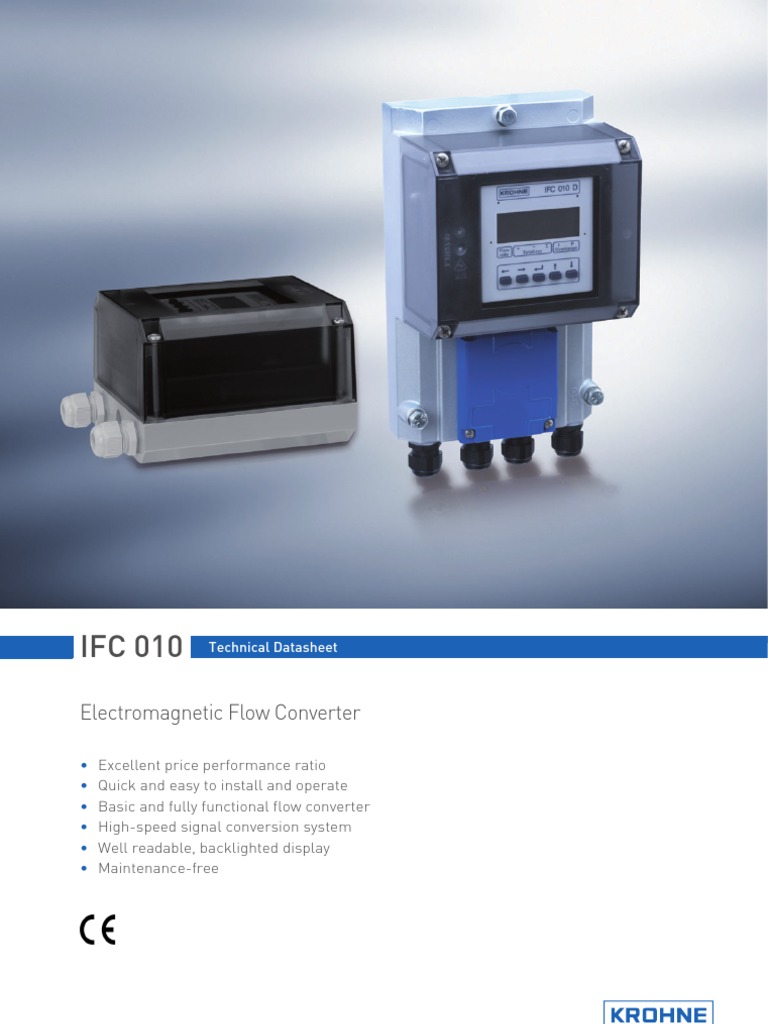 Krohne IFC010 | PDF | Flow Measurement | Hvac