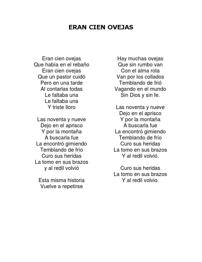 Eran Cien Ovejas | PDF