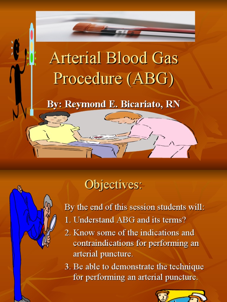 Arterial Blood Gas Collection Procedure | PDF | Medical Specialties ...