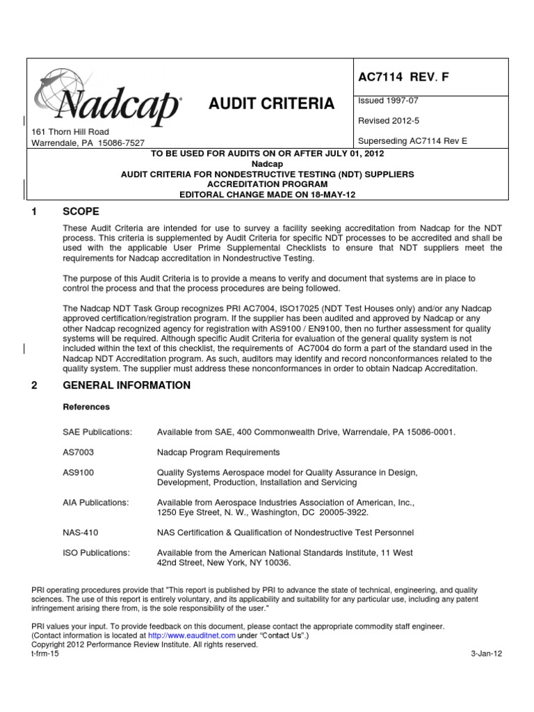 AC7114 Rev F - Nadcap NonDestructive Testing (NDT) Suppliers ...