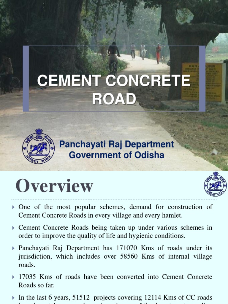 Cement Concrete Road | PDF | Concrete | Government