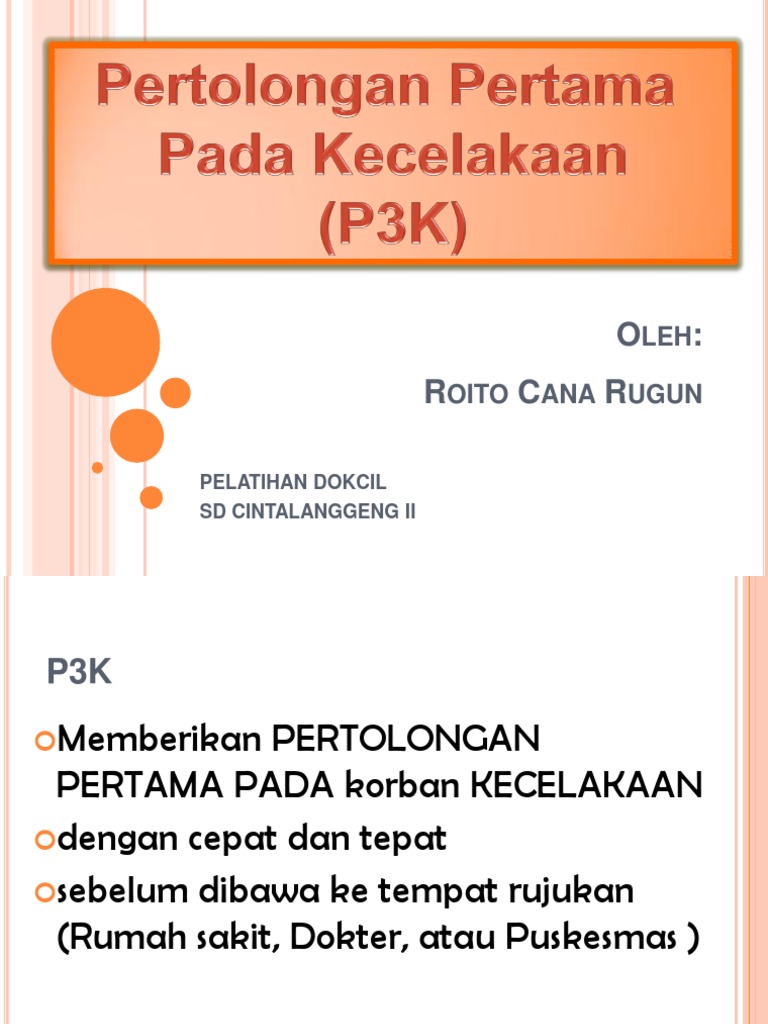 Penyuluhan Dokcil p3k | PDF