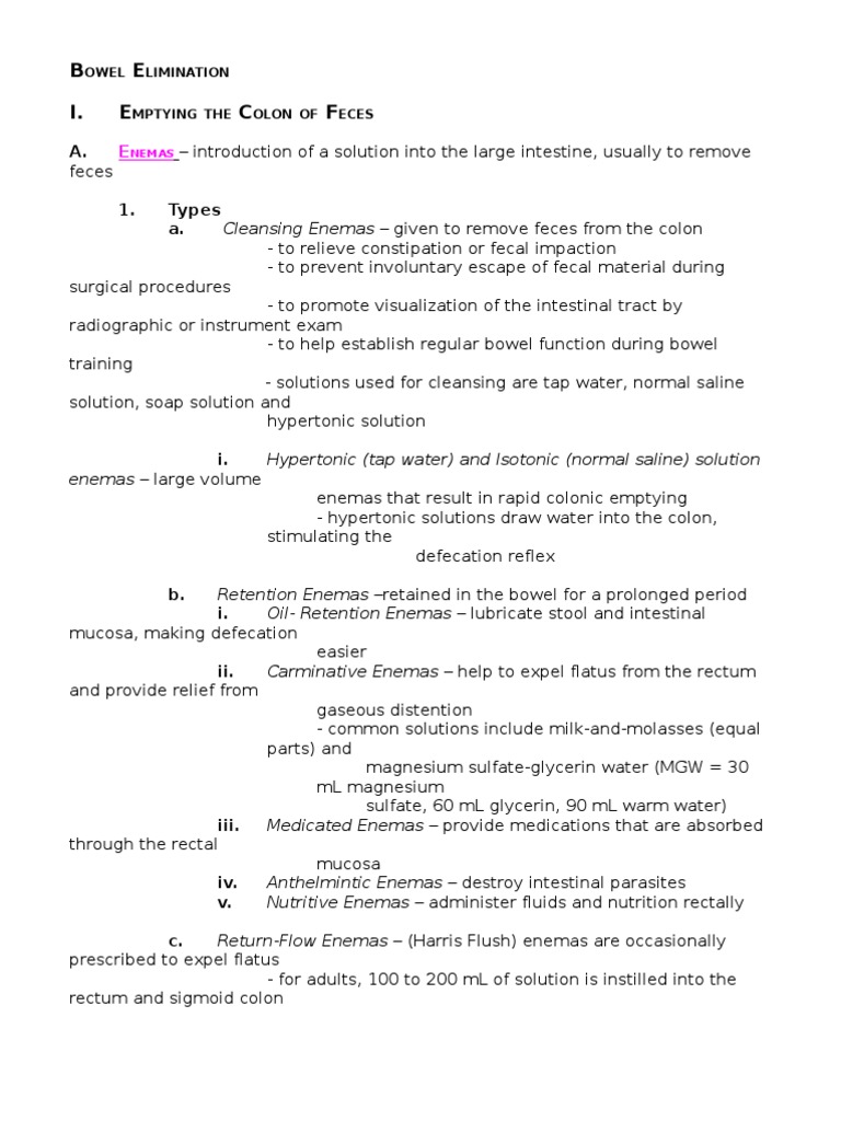 Bowel Elimination | PDF | Rectum | Gastroenterology
