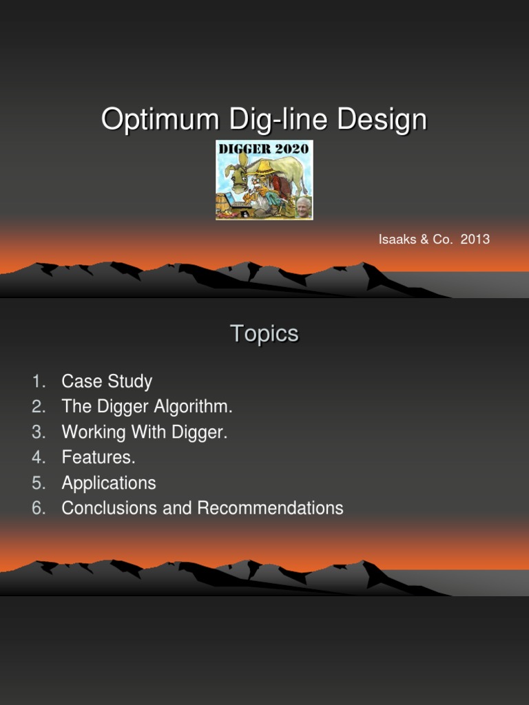 Optimum Dig - Line Design | PDF | Mining | Mathematical Optimization