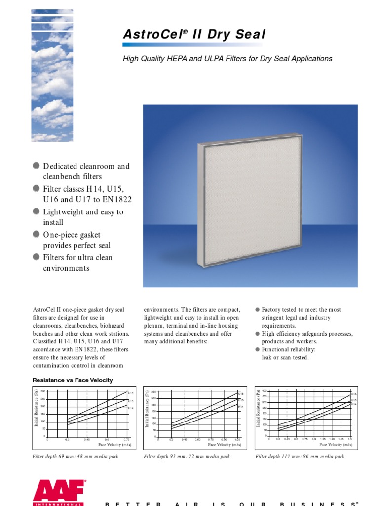 AAF Astrocel II Hepa | PDF | Fiberglass | Building Engineering