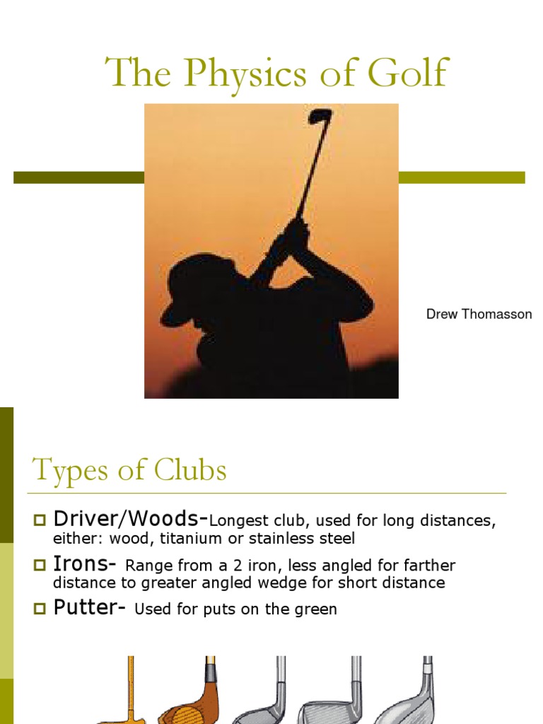 The Physics of Golf | PDF | Lift (Force) | Drag (Physics)