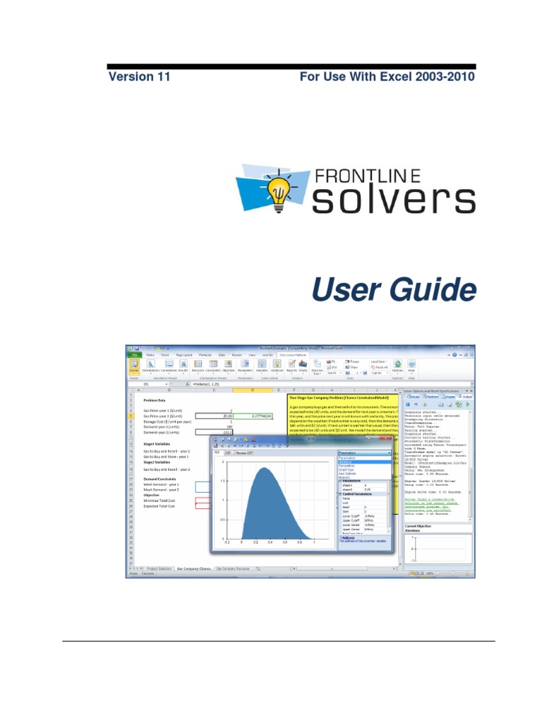 Frontline Solvers User Guide | PDF | Mathematical Optimization | Linear Programming