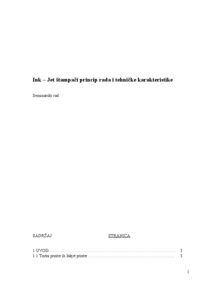 Seminarski Rad Primjer Loseg Rada | PDF