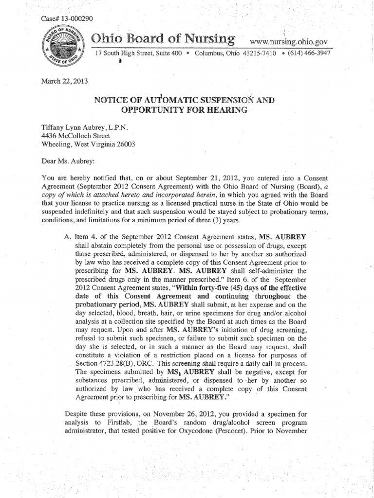 March 2013 Board of Nursing Notices | PDF | Medical Prescription | Drug ...