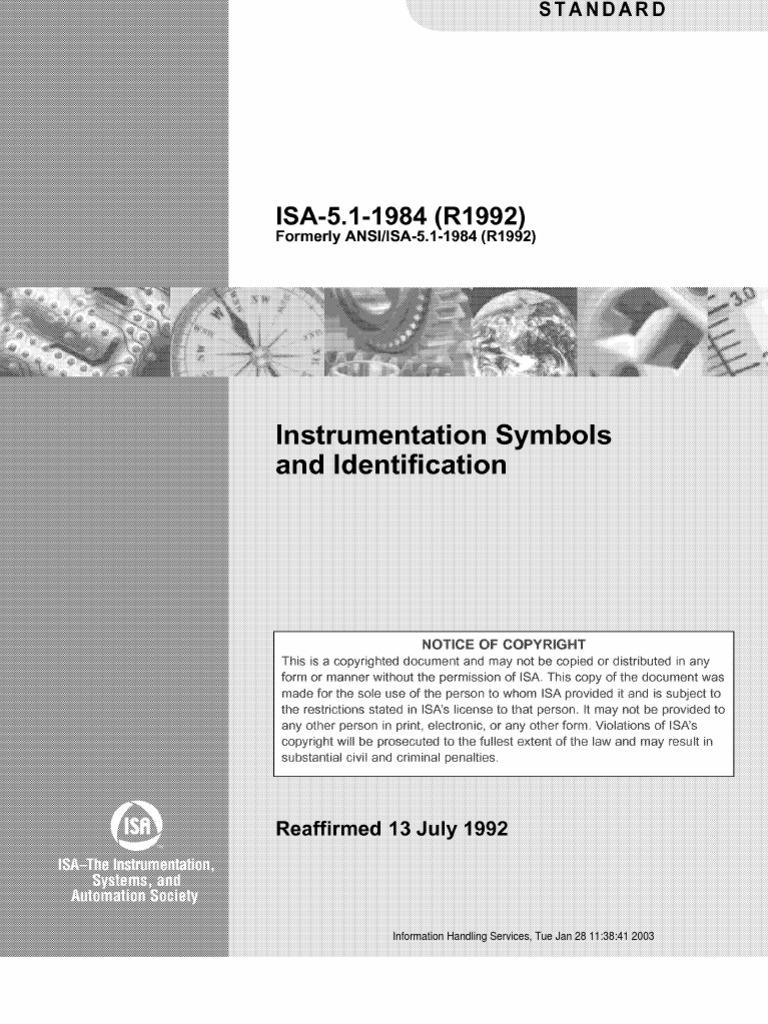 ISA 5.1 - Instrumentation Symbols and Identification