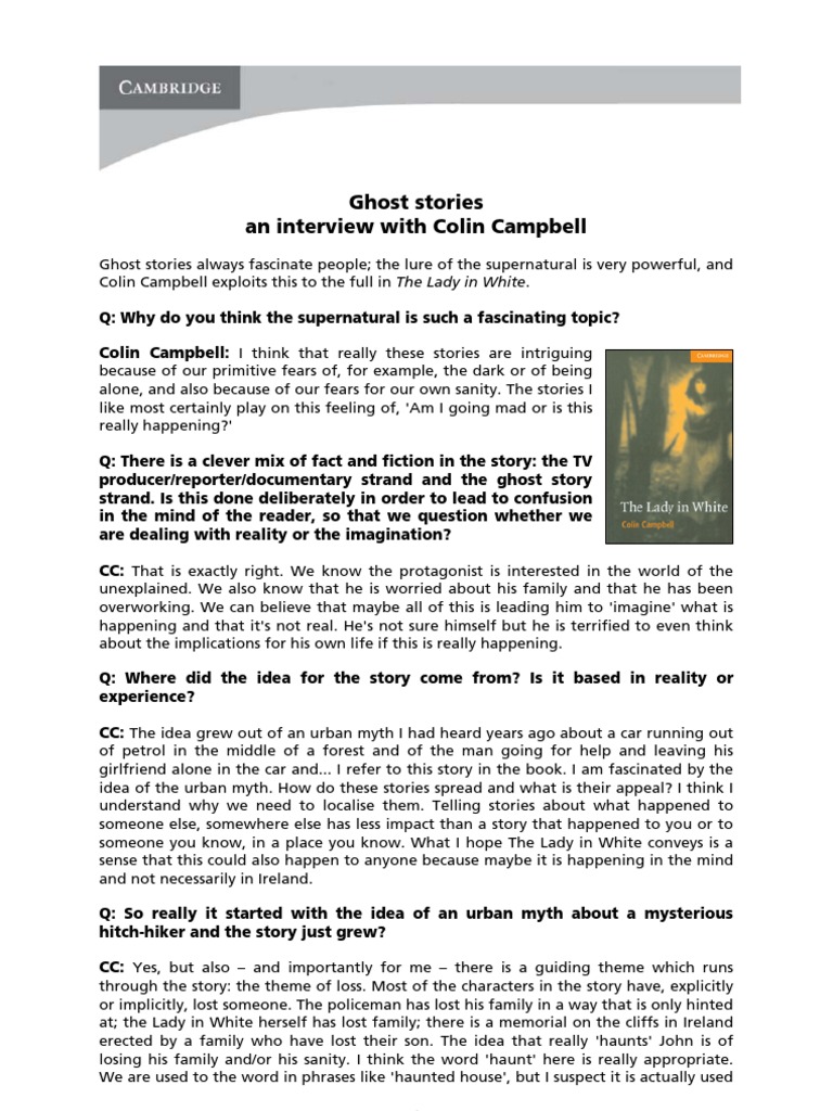 Ghost Stories - Reading | PDF | Ghost Stories | Ghosts