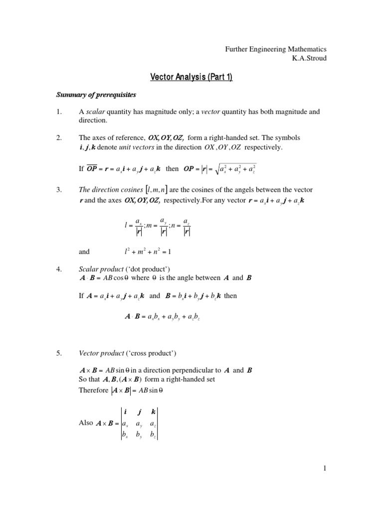 Vector Calculus - Dr. Dzati | PDF | Gradient | Vector Space