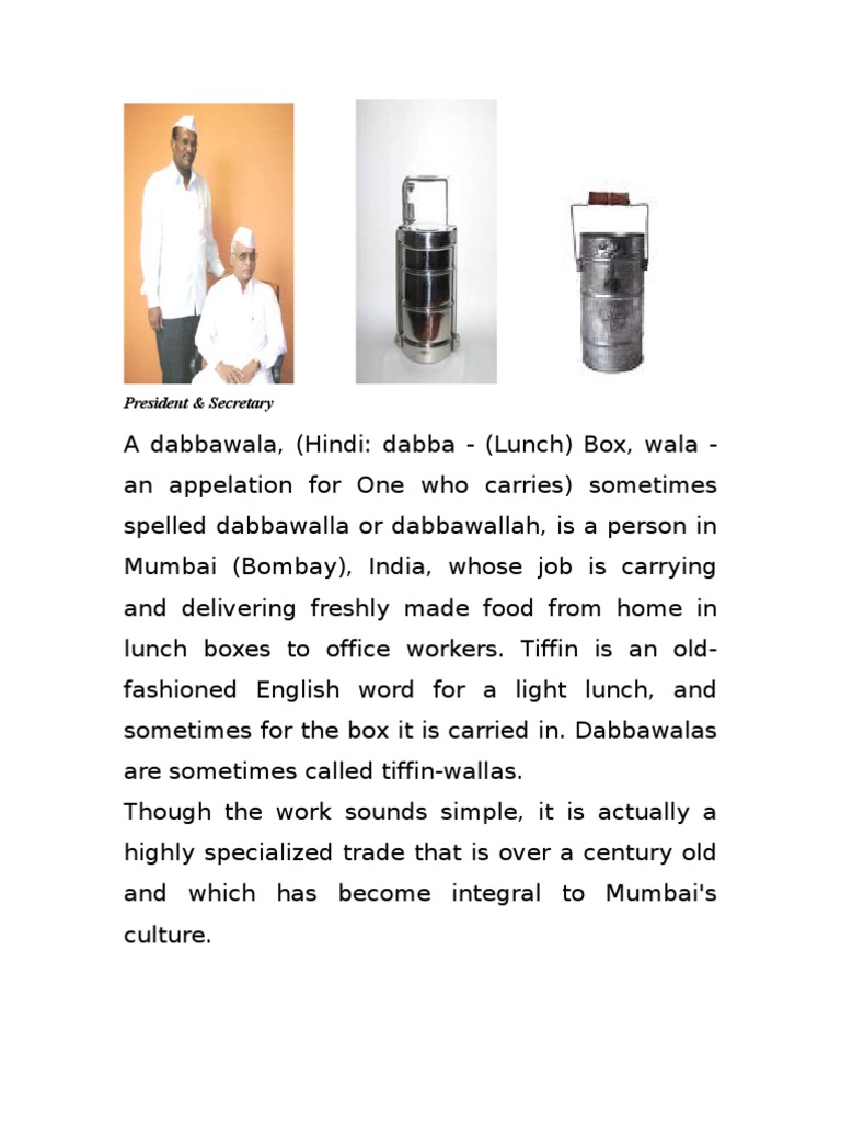 Original Dabawalla Project | PDF | Food And Drink | Foods