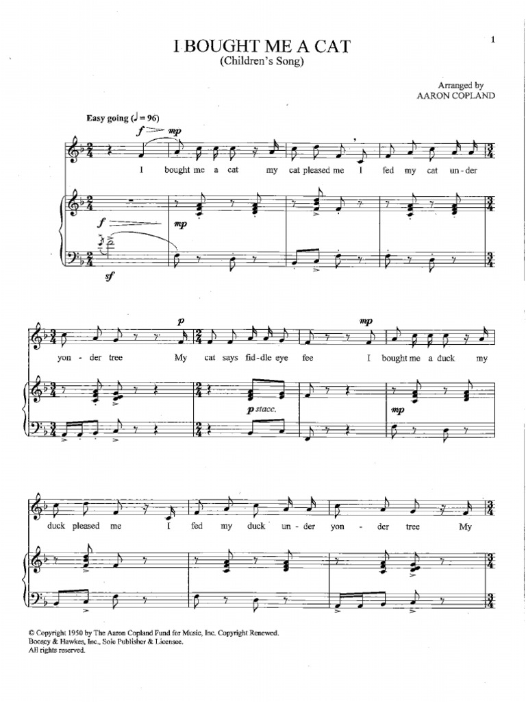 I Bought Me A Cat | PDF